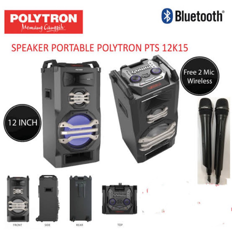 Jual SPEAKER POLYTRON PTS 12KF15 SPEAKER POLYTRON PORTABLE SPEAKER ...