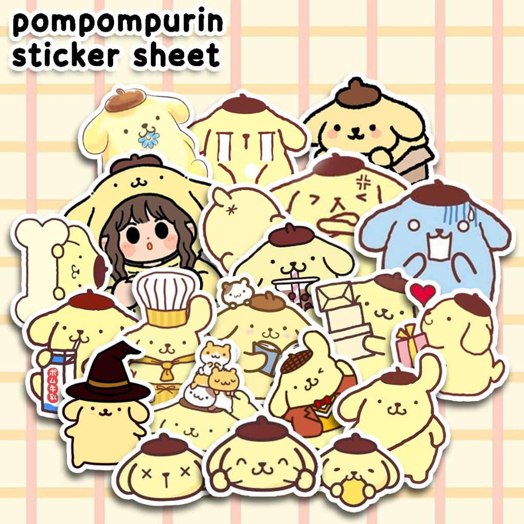 Jual Pompompurin Stiker Pack Sanrio Aesthetic Dekorasi Tumblr Sticker ...