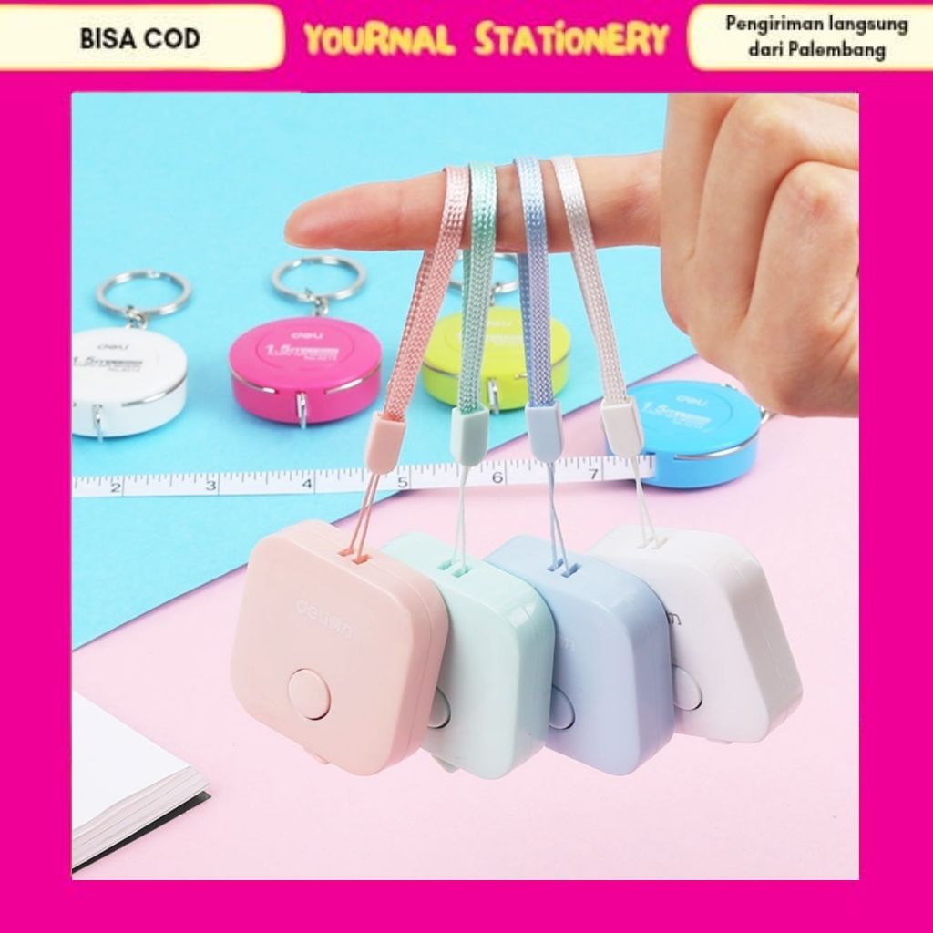 Jual Meteran Mini Flashee Aesthetic Meteran Lucu Gulung Pengukur Baju ...