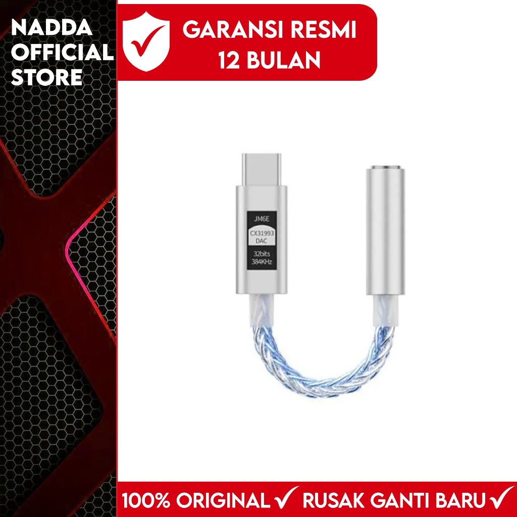 Jual JCALLY JM6E HiRes DAC CX31993 Type C to 3.5mm Adapter alt JA04 JM6 CX Pro DAC | Shopee ...