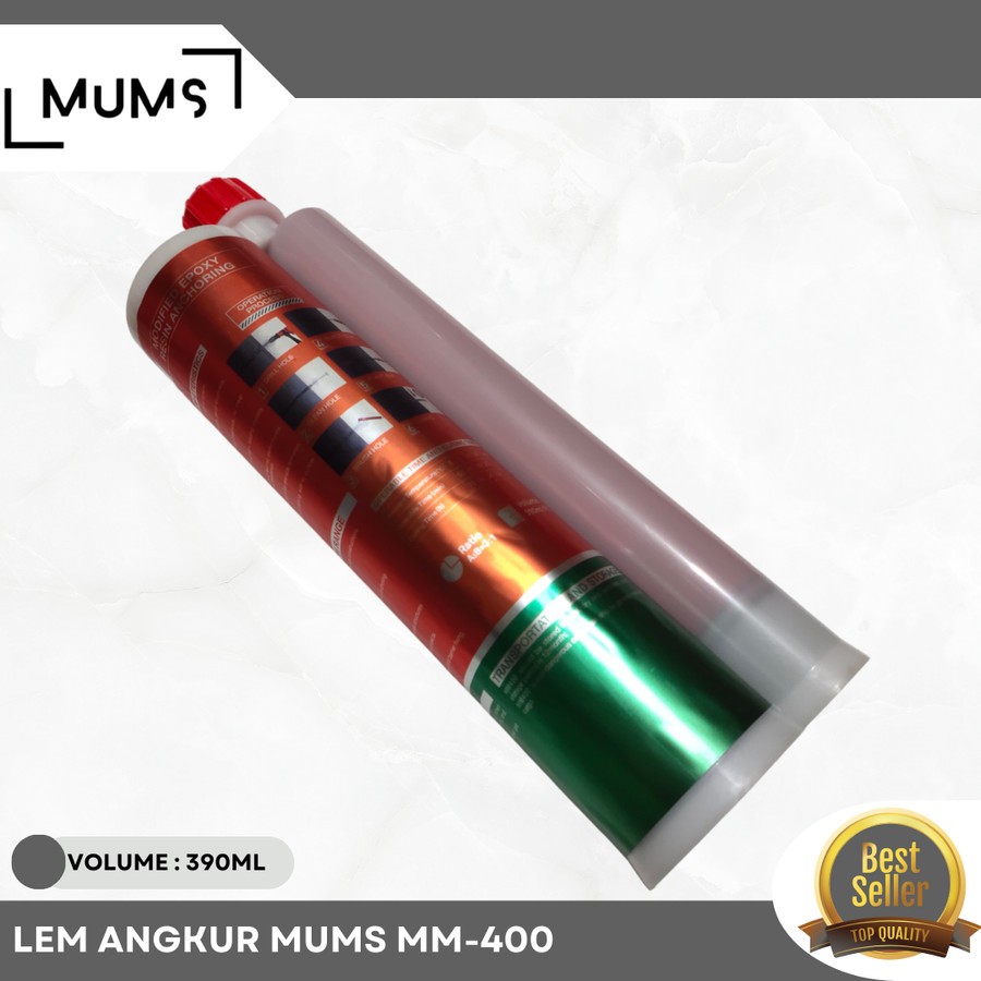 Jual MUMS LEM BOTOL ANGKUR 390ML/LEM BOTOL TEMBOK BETON BAJA BESI REBAR ...