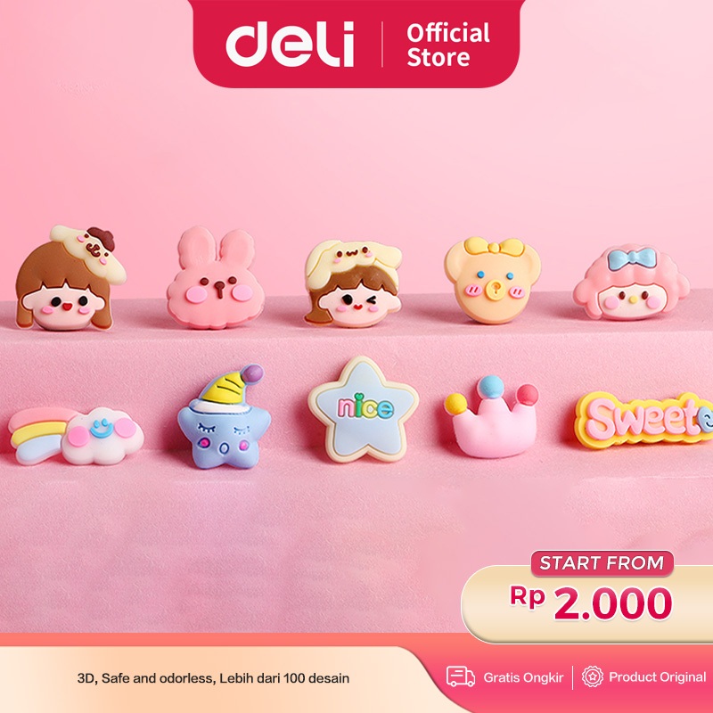 Jual Vusign Sticker 3D / Tempelan Timbul 100 Pattern Lucu VS120X ...