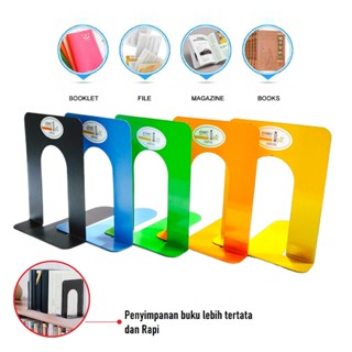Jual Pembatas Buku Besi / Book Stand / Book Holder / Penyangga Buku ...