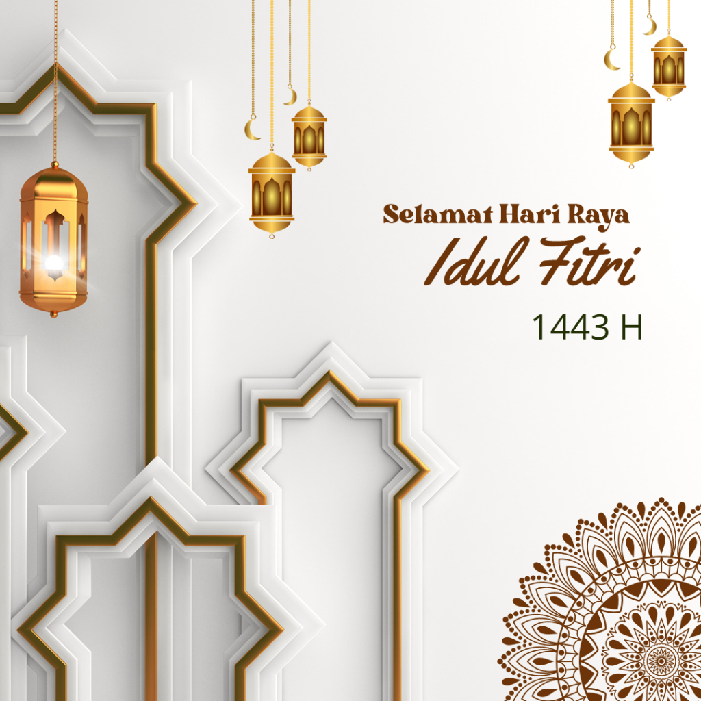 Jual Template Ucapan Idul Fitri Siap Edit Desain Minimalis Elegan ...