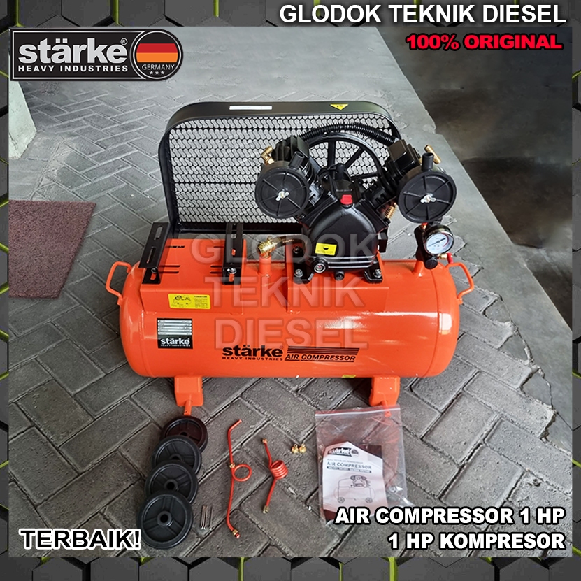 Jual Kompresor Angin 1 HP 80 Liter Starke Air Compressor 1HP SAC 2065 ...