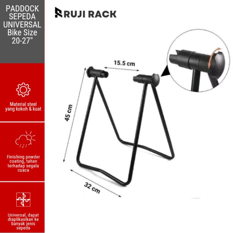 Jual Standar Sepeda Pedok Sepeda Universal Paddock Lipat | Shopee Indonesia