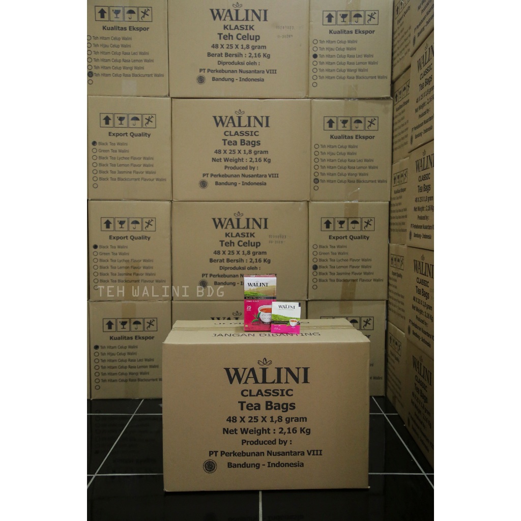 Jual Teh Walini Leci 25s Kemasan Amplop Per Karton/ Dus (48pc) | Shopee ...