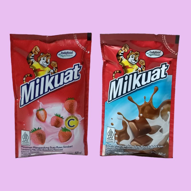 Jual Milkuat Susu Bantal UHT Coklat Stroberi 50ml [6 pcs] | Shopee ...