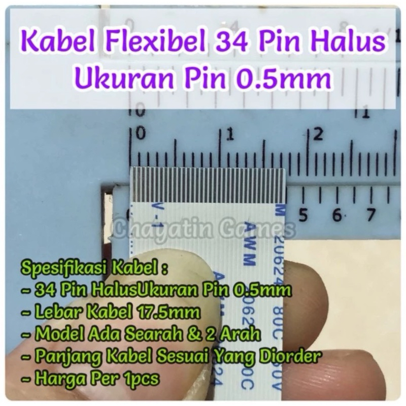 Jual Kabel Flexibel 34 Pin Halus Panjang & Model sesuai Varian - Ukuran ...