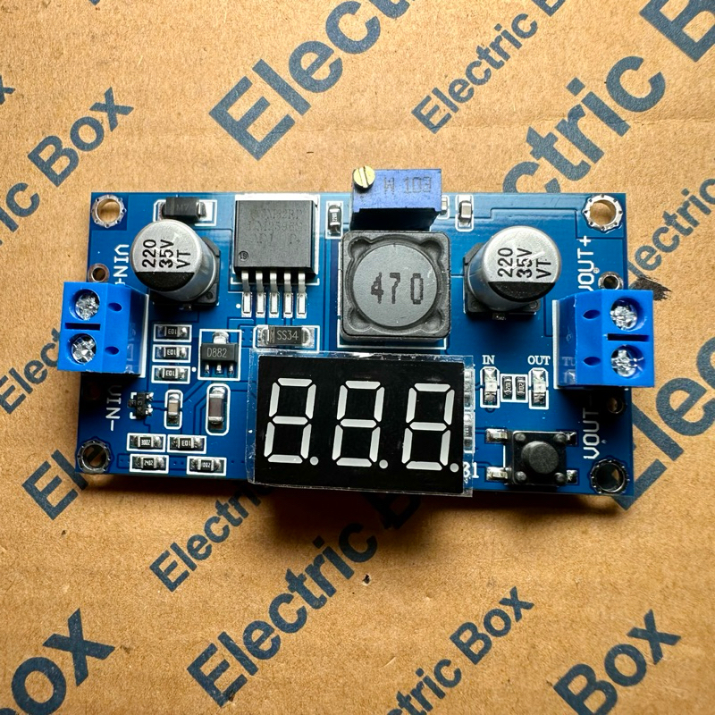 Jual LM2596 With Display DC Adjustable Step Down Buck 7 Segment Voltmeter | Shopee Indonesia