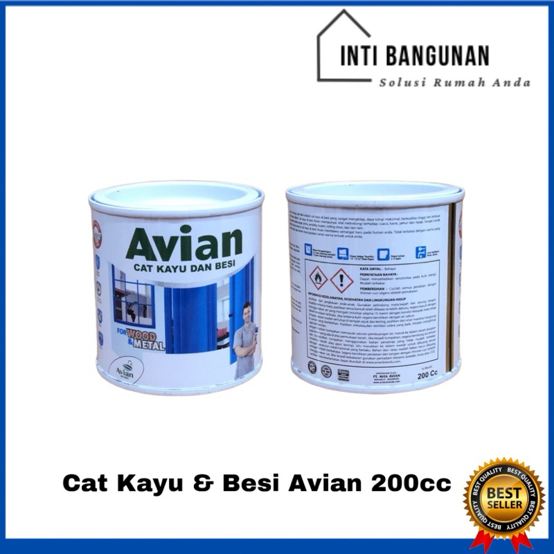Jual Cat Kayu Besi Avian 200cc 200 cc Cet Minyak Kusen Kaleng Kecil ...
