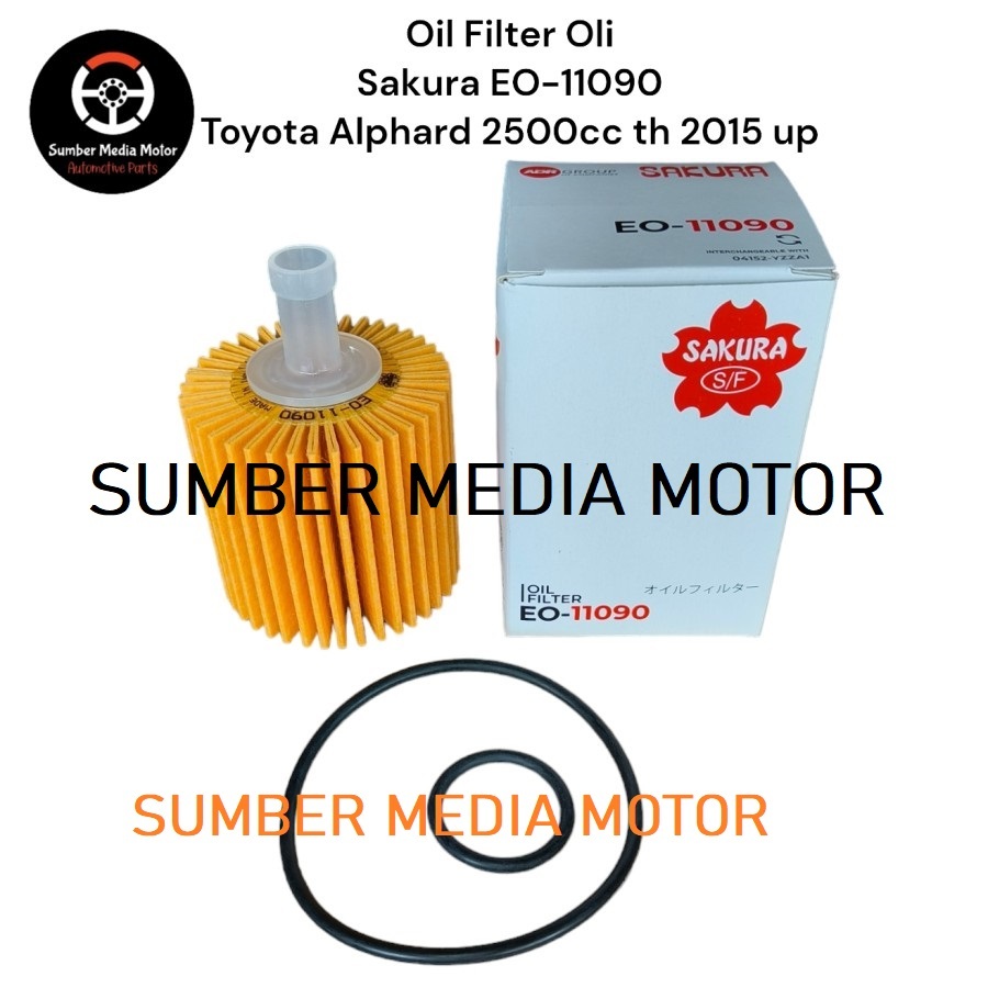 Jual Sakura Oil Filter Oli EO-11090 Toyota Alphard 2500cc tahun 2015 ...