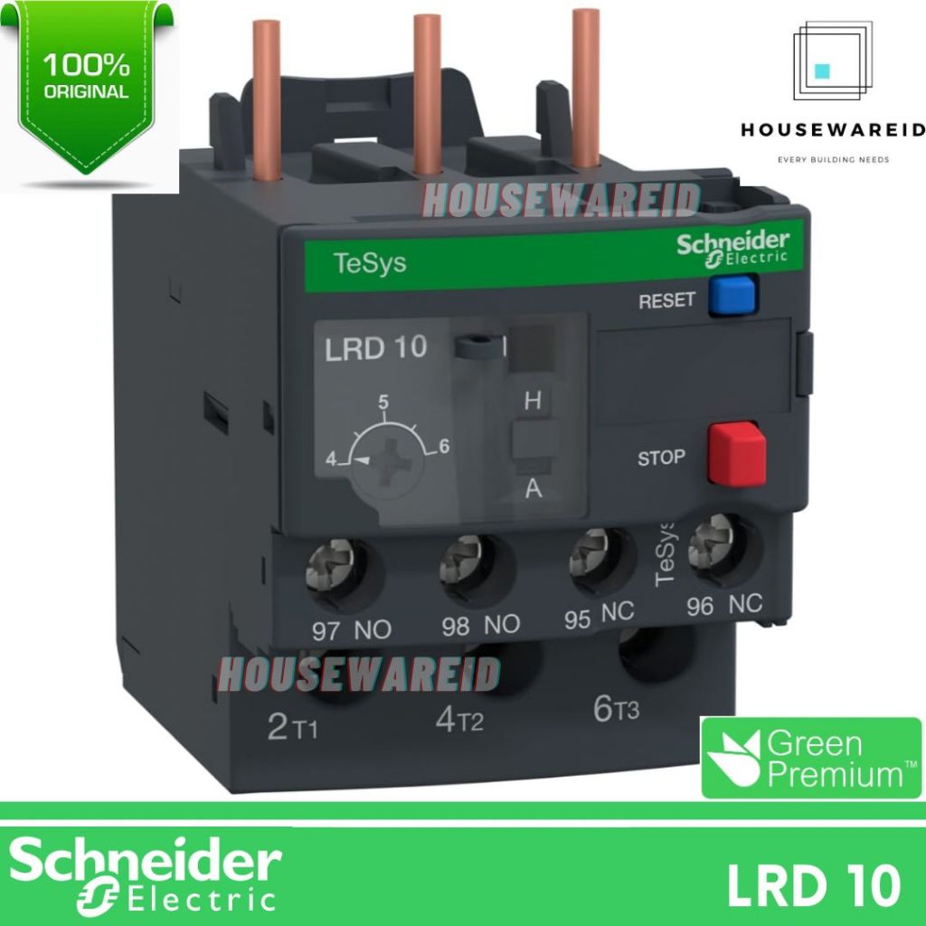 Jual Thermal Overload Relay Schneider LRD10 4A-6A Original / LRD 10 ...