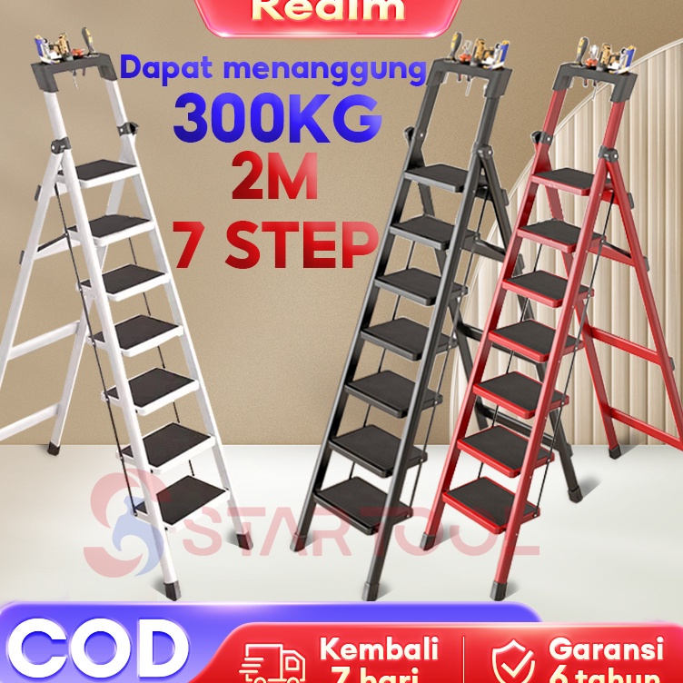 Jual Elegant CODTangga 3456 Step Tangga Lipat Multifungsi Lipat Tangga ...