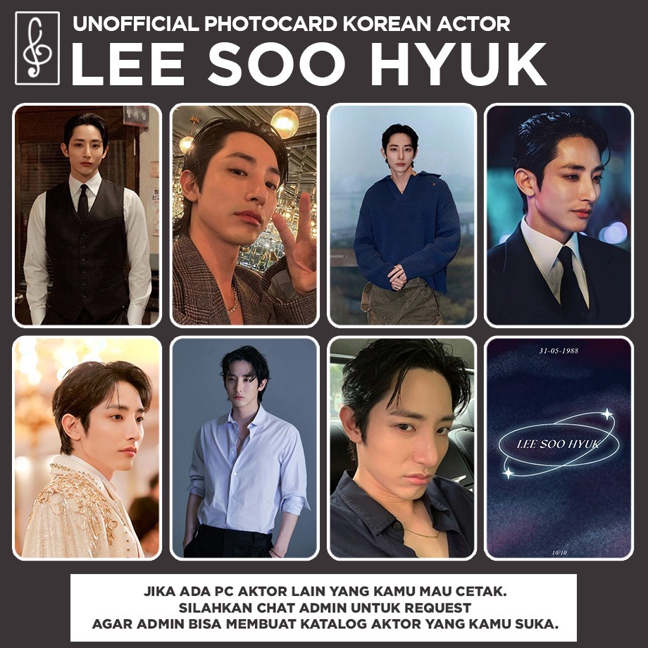 Jual [KOREAN ACTOR] LEE SOO HYUK PHOTOCARD UNOFFICIAL | Shopee Indonesia