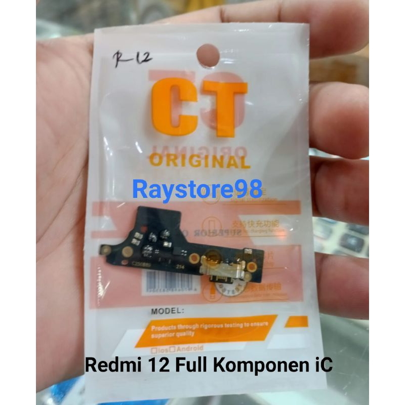 Jual Fleksibel Charger Redmi 12 ORIGINAL FULL KOMPONEN IC Flexible ...