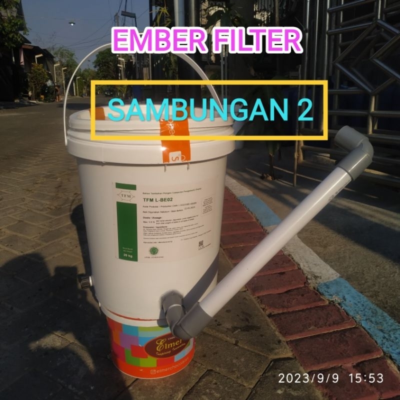 Jual EMBER FILTER SAMBUNG 3 lebih Sistem Bio Vortex Kolam Aquarium ...