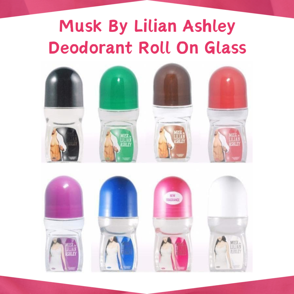 Jual Musk By Lilian Ashley Deodorant Roll On Glass 50ml/Deodorant Pria ...