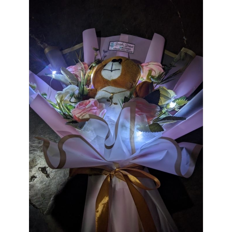 Jual buket boneka dan bunga led murah | Shopee Indonesia