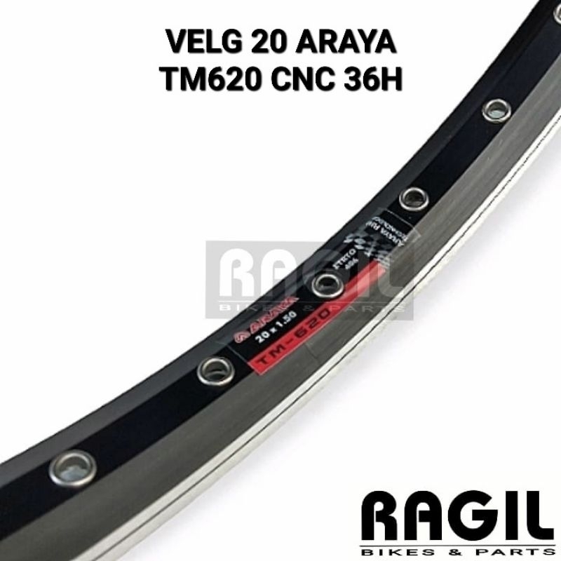 Jual VELG SEPEDA 20 INCH ARAYA TM620 LUBANG 36 HOLE 36H RIM RIMS DOUBLE ...