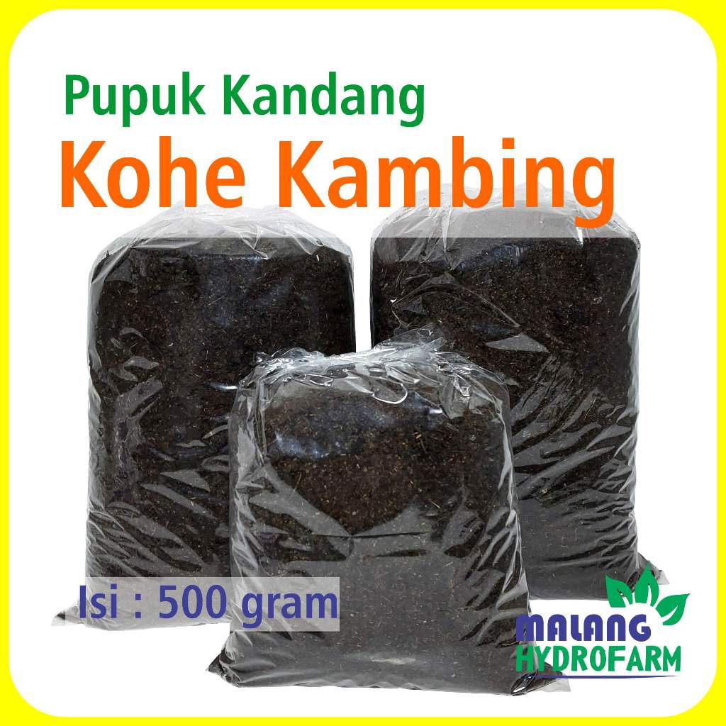 Jual Pupuk Kandang Kohe Kambing 500 gram Organik giling fermentasi ...