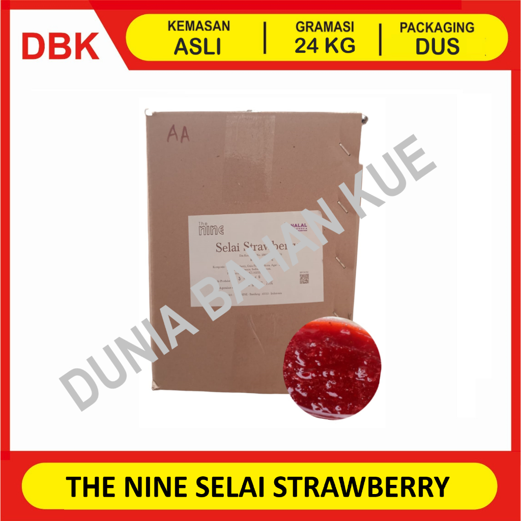 Jual THE NINE SELAI STRAWBERRY - 1 DUS 24 KG / STOBERI STRAWBERRY JAM ...