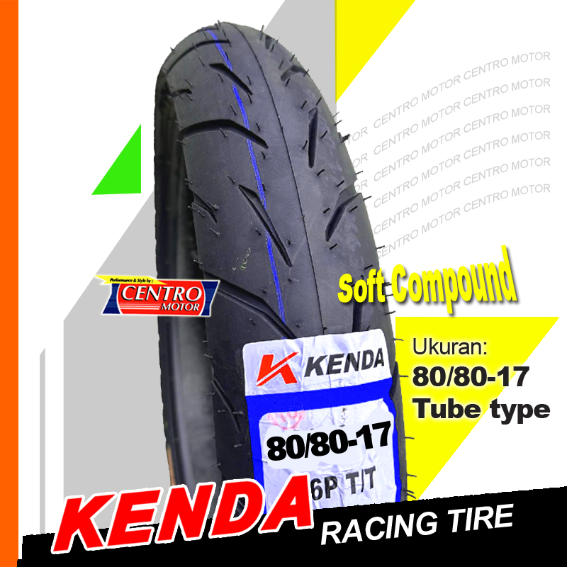 Jual KENDA K6329 80/80-17 Tube type.Ban Soft Compound dengan motif ...