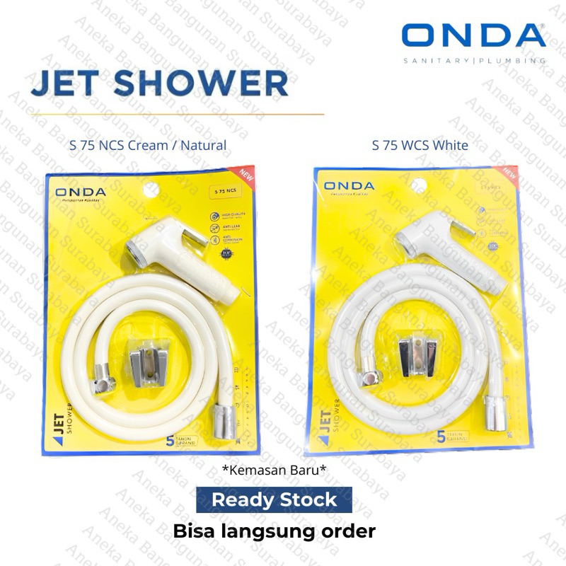 Jual ONDA Jet Shower S 75 semprotan wc bidet toilet spray jetspray cebok S75 wcs ncs | Shopee ...