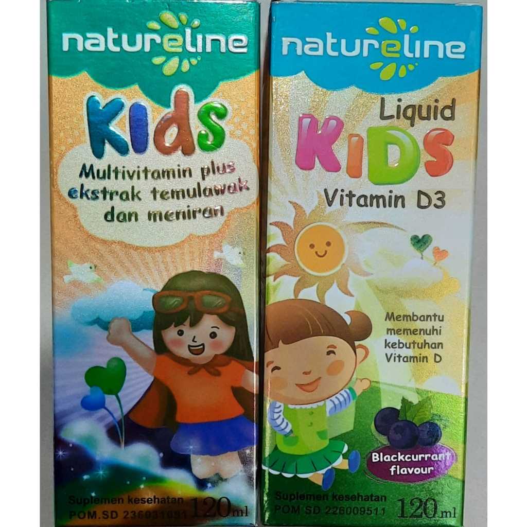 Jual NATURELINE MULTIVITAMIN SYRUP GRATIS VITAMIN D3 SYRUP (LANGSUNG ...