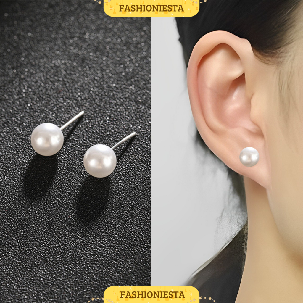 Jual Anting-Anting Mutiara 8mm Anti Karat S925 Aksesoris Wanita Korea Style Fashion | Shopee ...