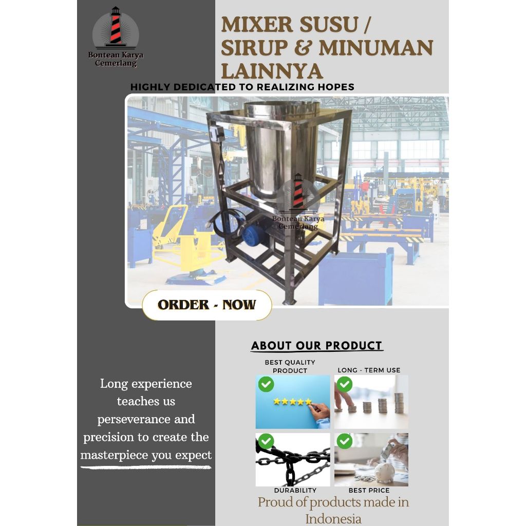 Jual Mesin Mixing Susu - Mixer Sirup dll - Mesin Mixer Minuman | Shopee ...