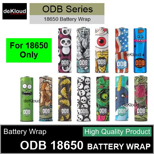 Jual 18650 ODB Series Battery Wrap | baterai batre batere plastik cover ...