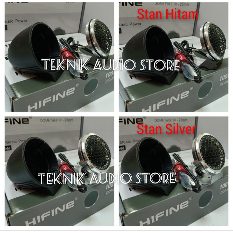Jual Tweeter Soft Dome Hifine Hi-H6 Plus Housing Dan Stan Kaki Tweeter Ada 2Varian Warna Stan ...