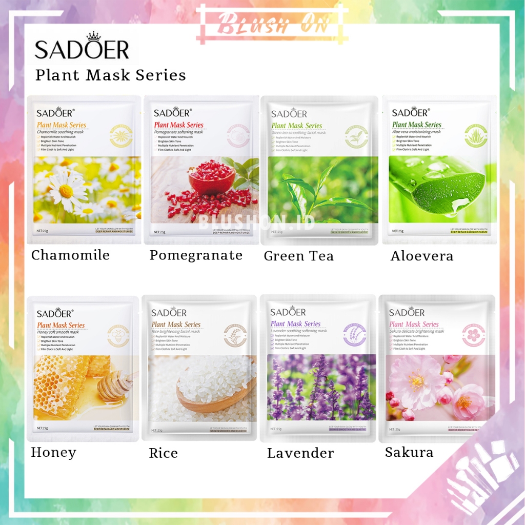 Jual SADOER Sheet Mask Masker Sadoer Perawatan Wajah | Shopee Indonesia