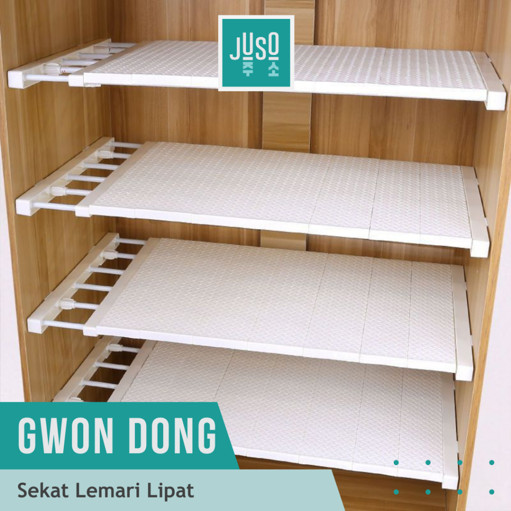 Jual 【JUSO】GWON DONG Ambalan Lemari Pakaian Praktis Storage Devider ...