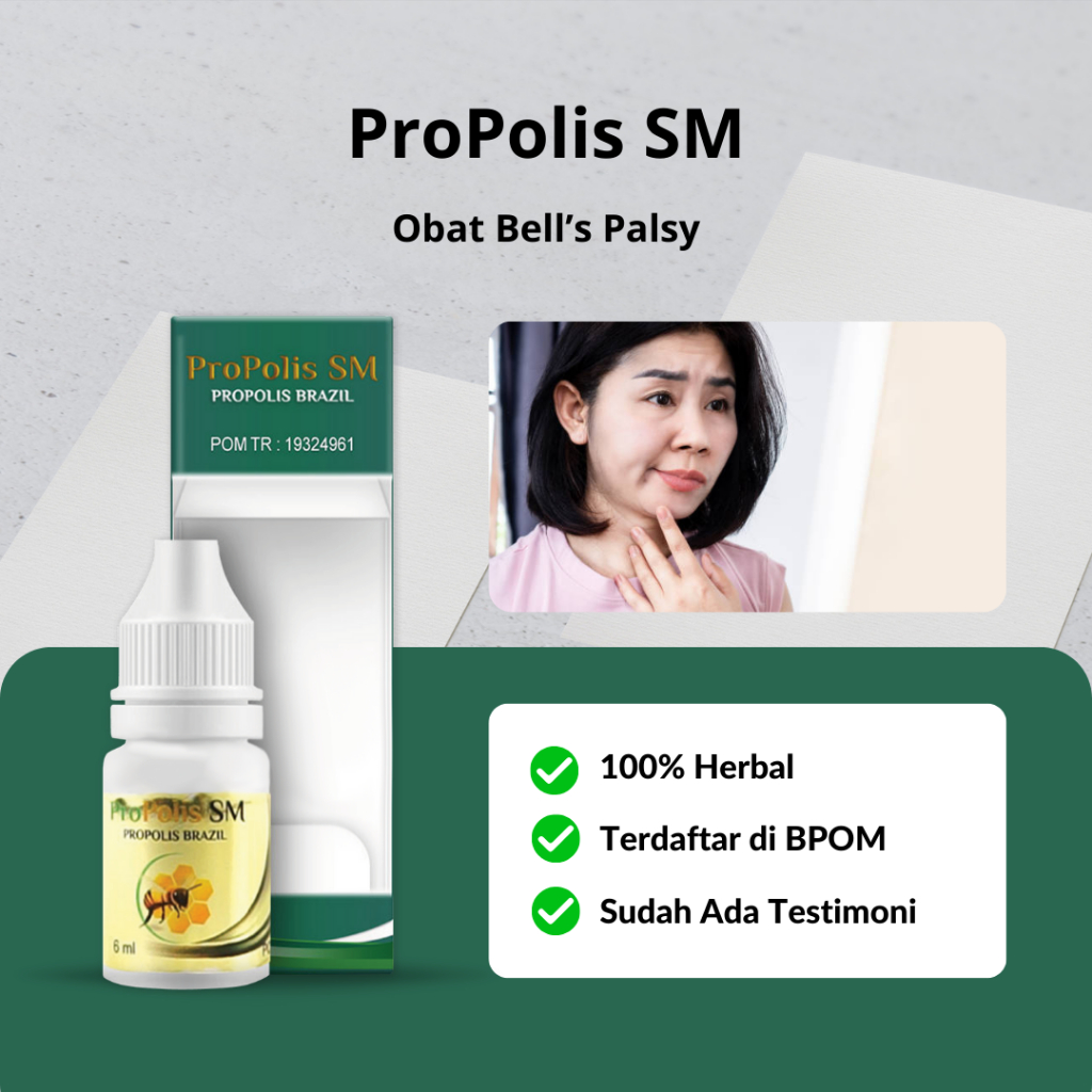 Jual Propolis SM - Obat Bells Palsy BPOM, Obat Radang Saraf Otot Wajah ...