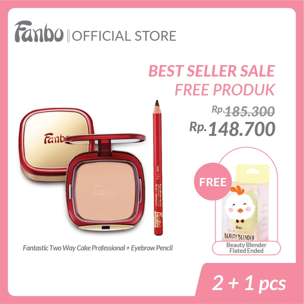Jual Paket Make Up | Fanbo Fantastic eyebrow + Fanbo Profesional Two ...