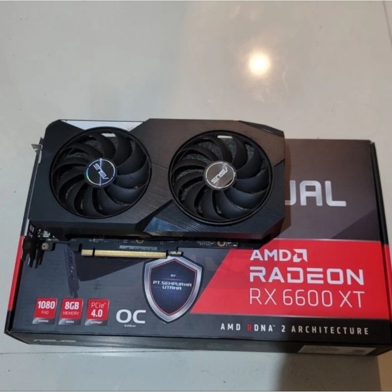 Jual Asus Dual RX 6600 XT 6600xt (bukan XT 6700 6800 6900 3050 3060 3060ti 3070) | Shopee Indonesia