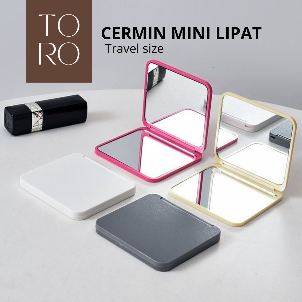 Jual TORO - CERMIN LIPAT 2 SISI | CERMIN PERSEGI | KACA MAKE UP LIPAT ...