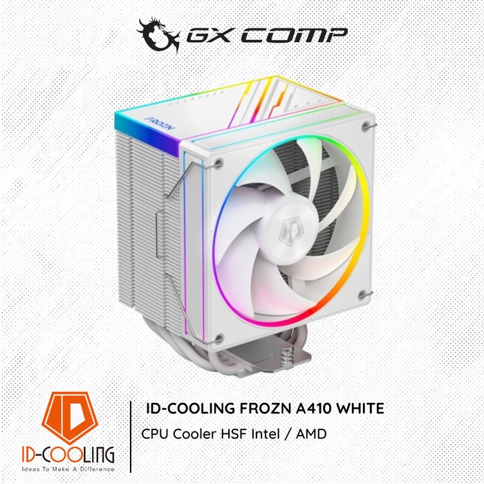 Jual ID-COOLING FROZN A410 ARGB WHITE | CPU Cooler HSF Intel / AMD ...