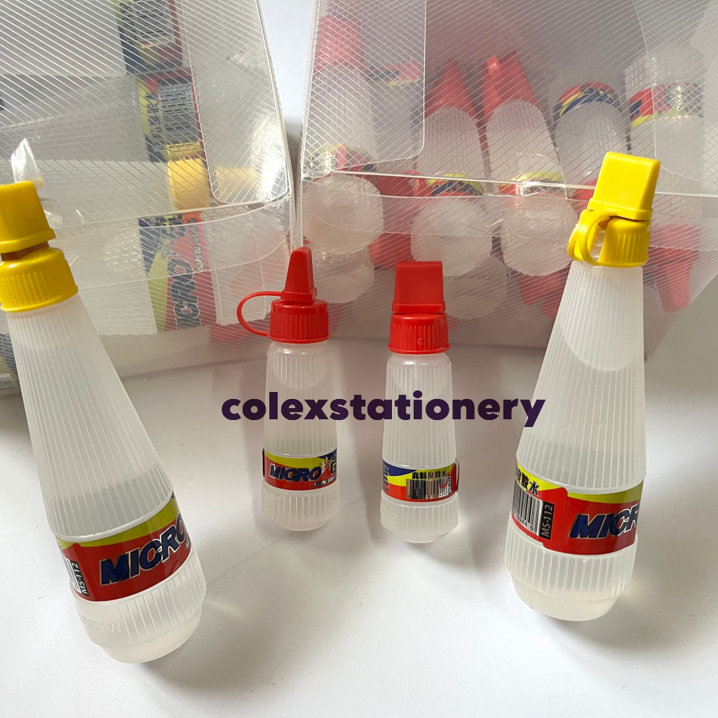 Jual [1 PC] Lem Kertas Cair / Lem Kertas Lengket Micro Glue Ukuran 25ml ...