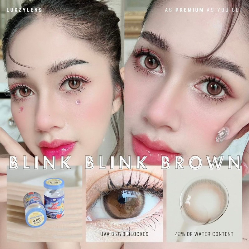 Jual SOFTLENS Luxzy Blink Blink brown Dia 14.5mm | Shopee Indonesia