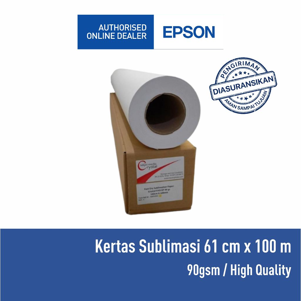 Jual Kertas Sublimasi Sublimation Paper Crystal EVO KP 90 gram | Shopee Indonesia