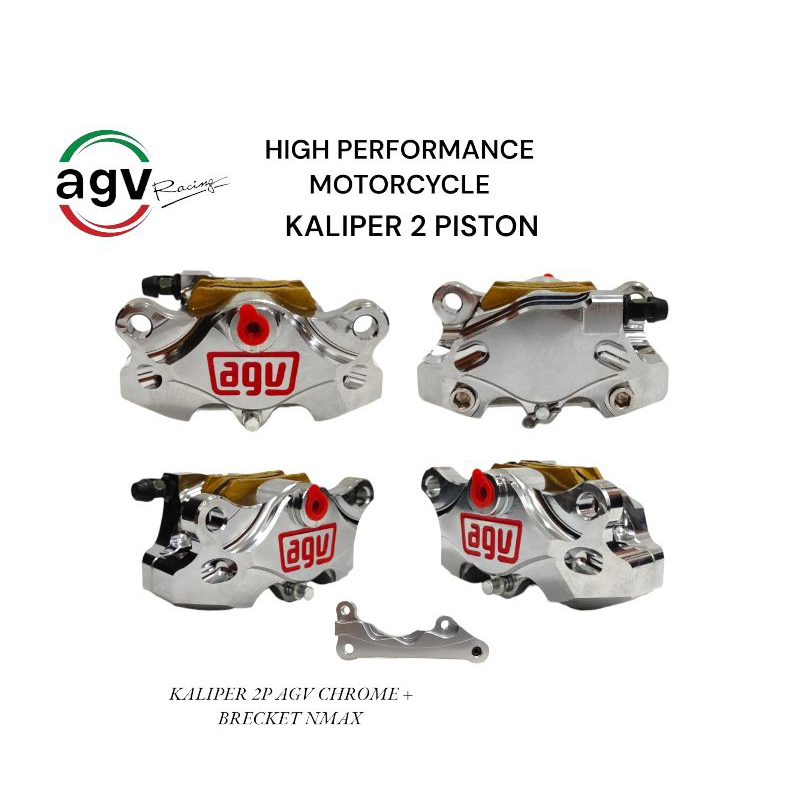 Jual AGV Kaliper 2 Piston Kalifer 2P Full CNC Chrome For Yamaha Nmax ...