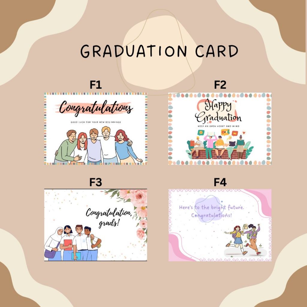 Jual Graduation card/Kartu ucapan kelulusan + amplop + sticker | Shopee ...
