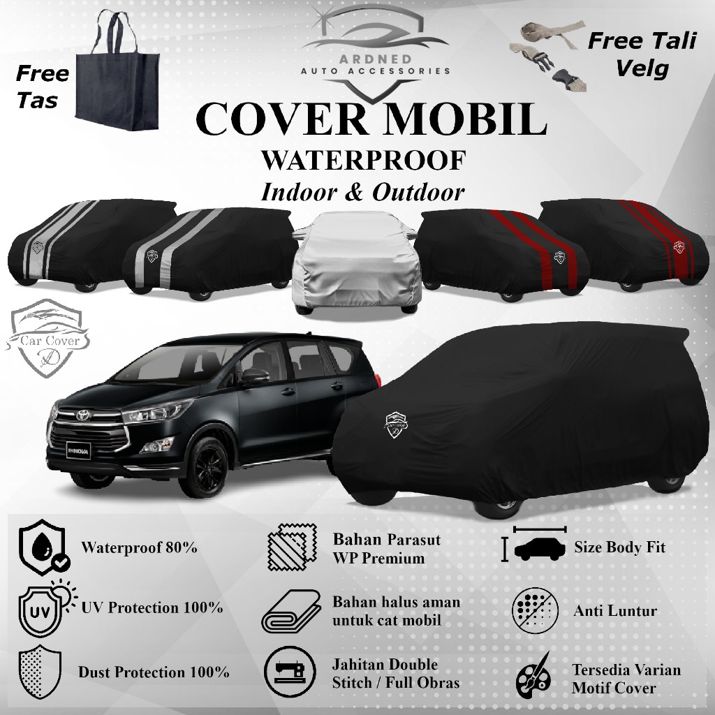 Jual sarung cover body mobil kijang innova / innova all new / reborn ...