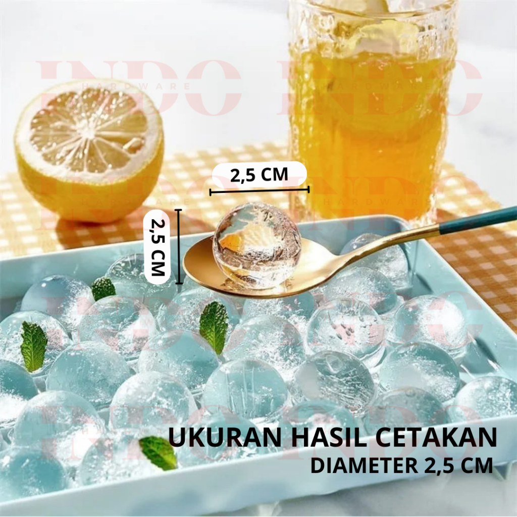 Jual Cetakan Es Batu Bulat 33 Sekat Slot Alat Cetak Es Jelly Pudding ...