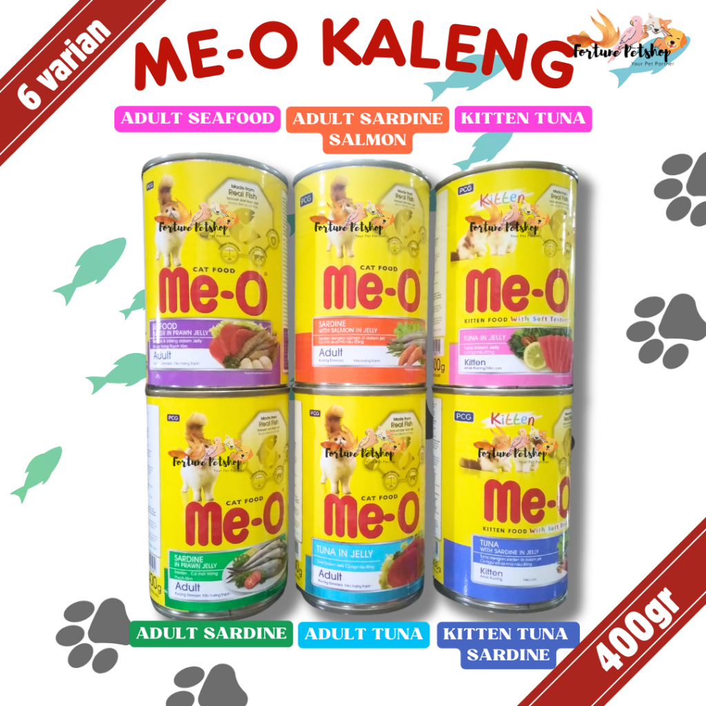 Jual Meo Kaleng ADULT Tuna, Seafood, Sardine Meo Kaleng KITTEN Tuna ...