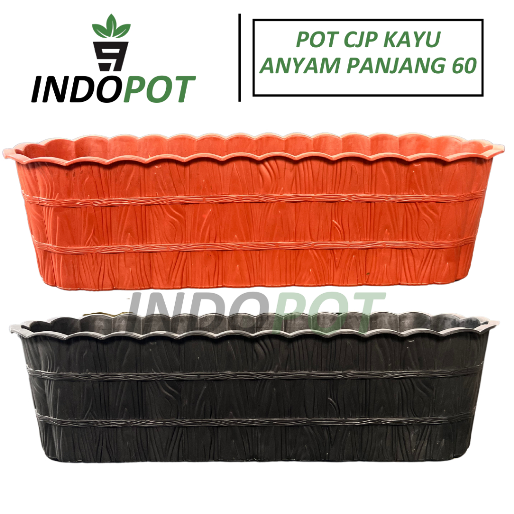 Jual Pot CJP Kayu Panjang Ukuran 60 Pot Panjang Motif Anyam Tanaman ...