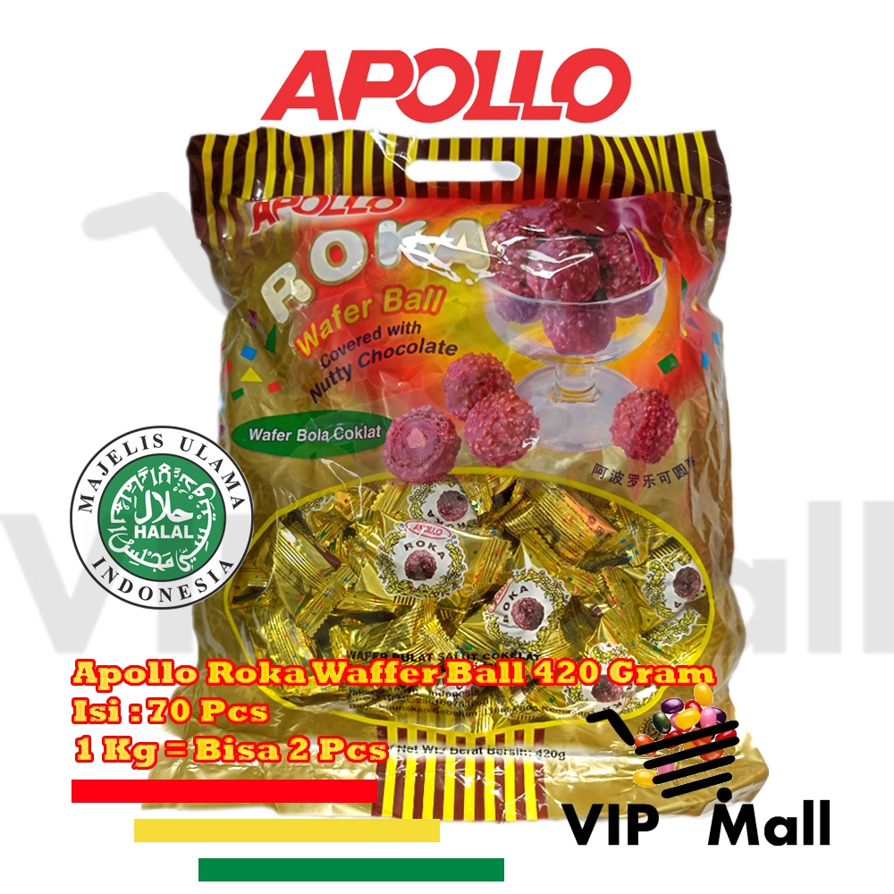 Jual Apollo Roka Choco Ball (1 Bags Isi 70 Pcs). | Shopee Indonesia